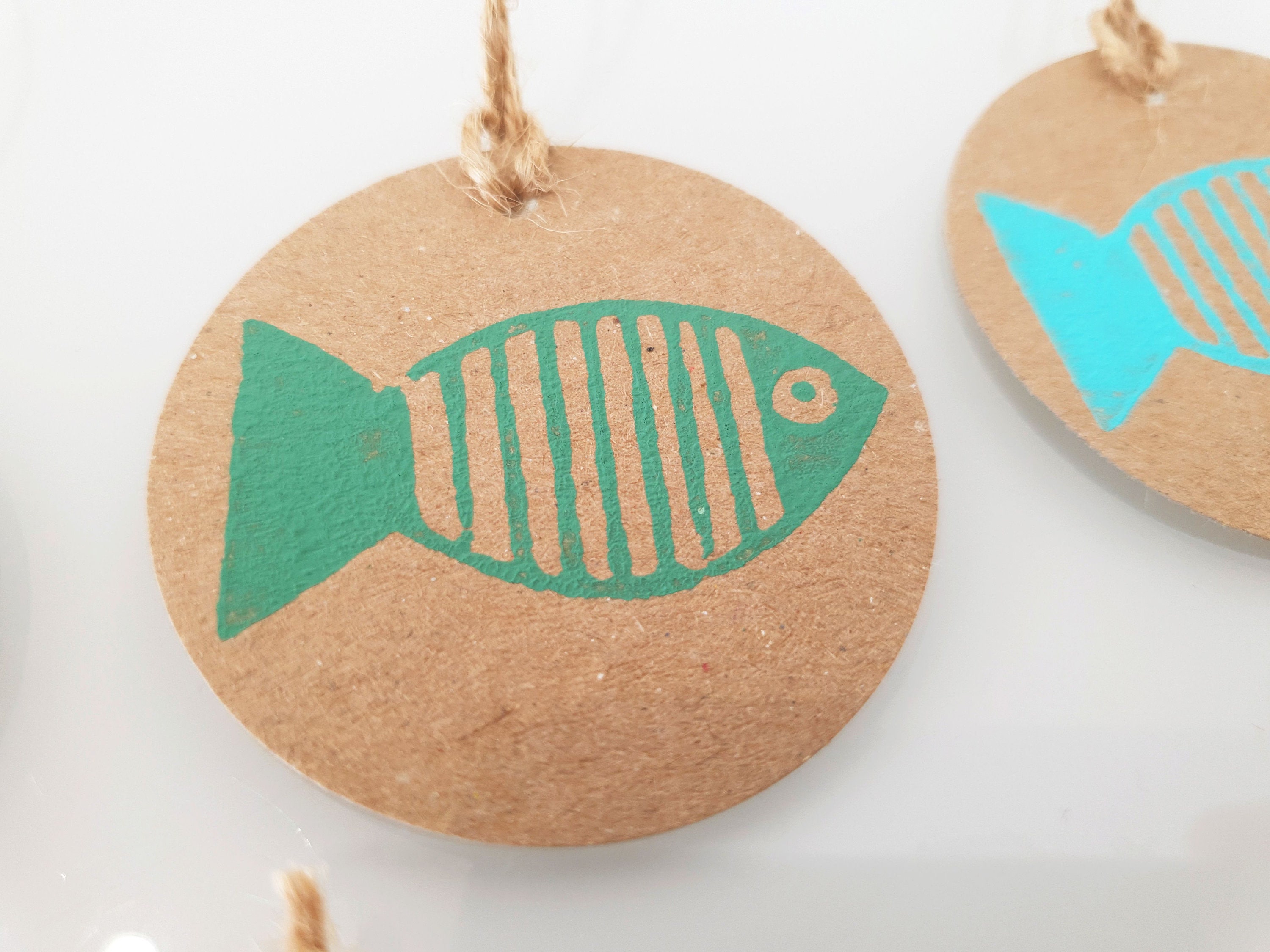 Fish Gift Tags Coastal Gift Tags Nautical Party Favors - Etsy