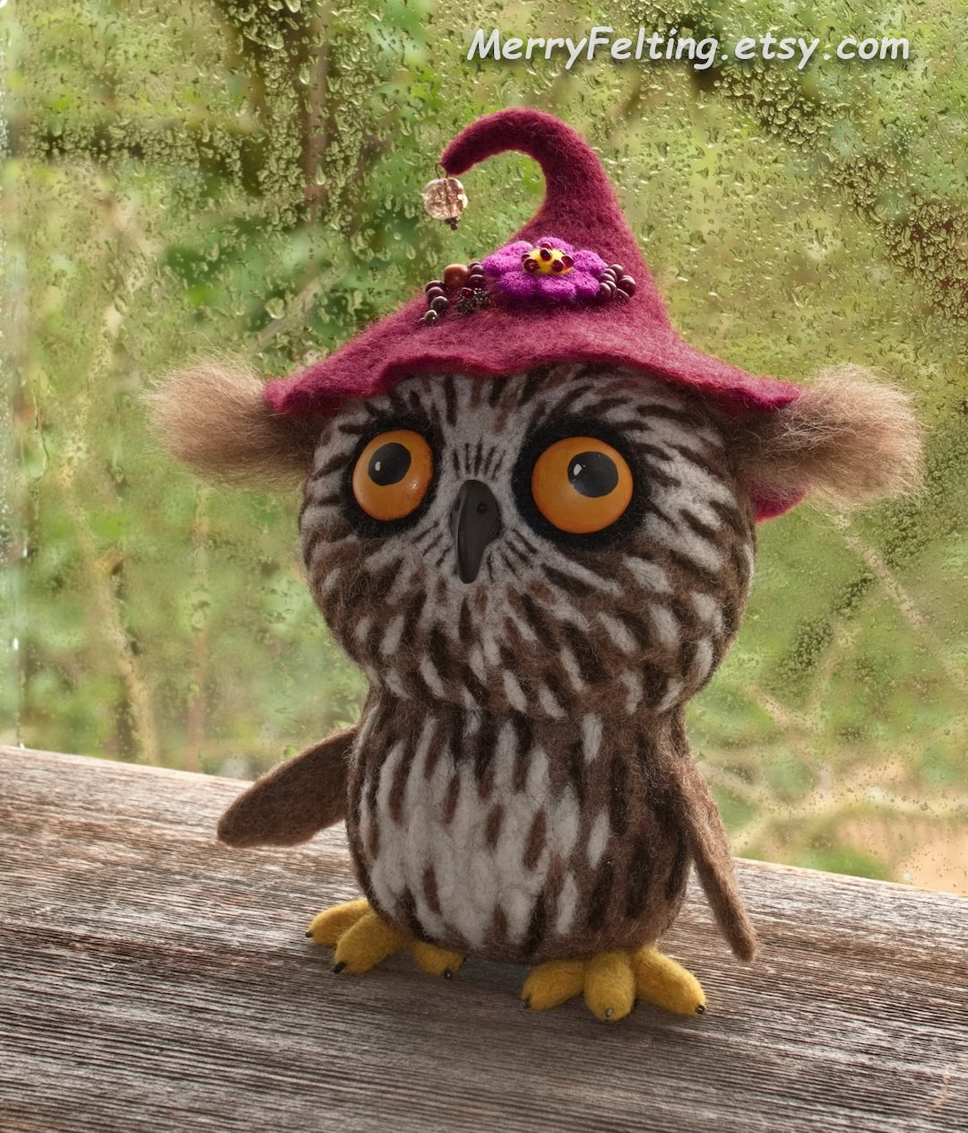 Cute Long Eared Owl, Little Owl, Smart Owl, Brown, Grey, Felted Bird - Etsy