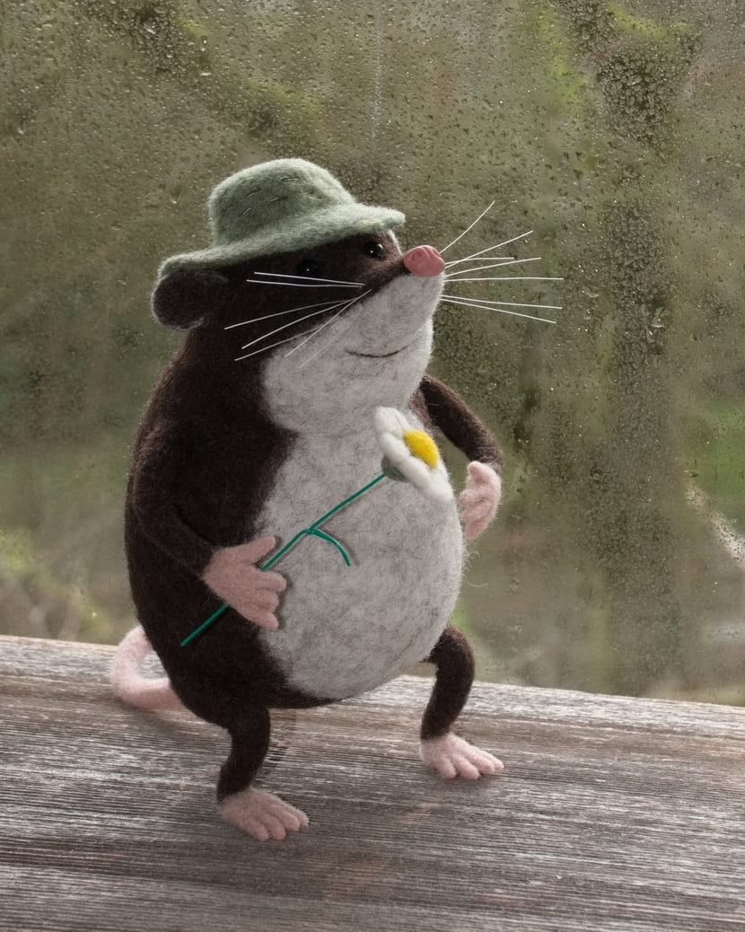 Water Shrew, Water Mouse, Mouse With Flower, Smiling Mouse, Needle ...
