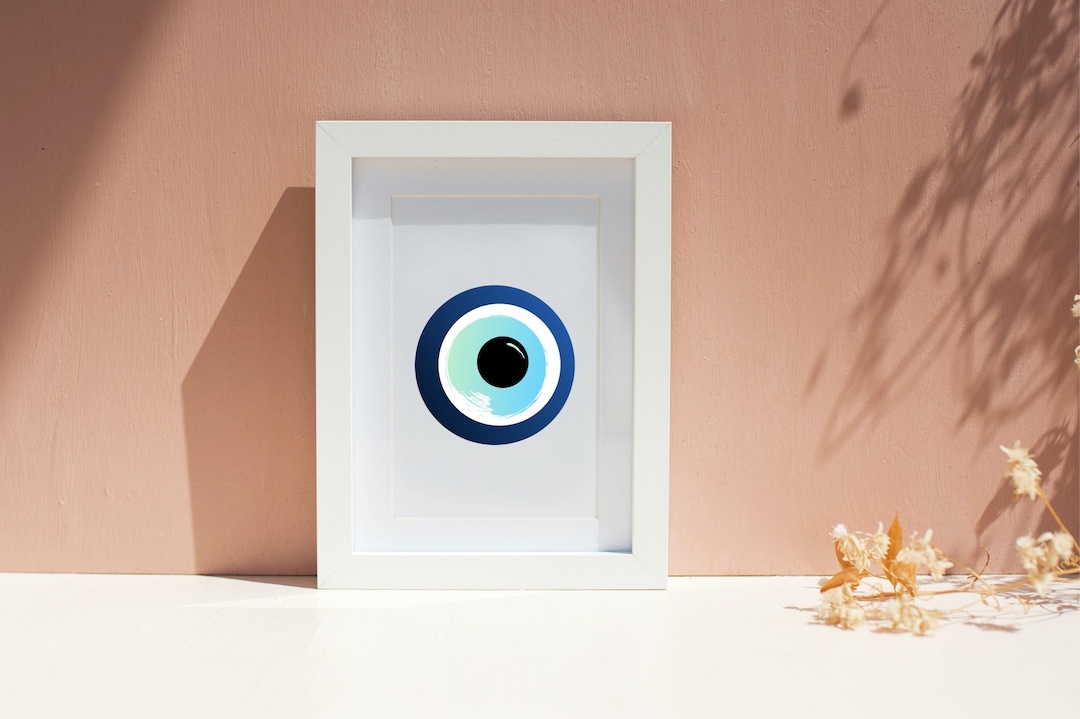 Blue Classic Evil Eye Printable Poster / INSTANT DOWNLOAD / Protection ...