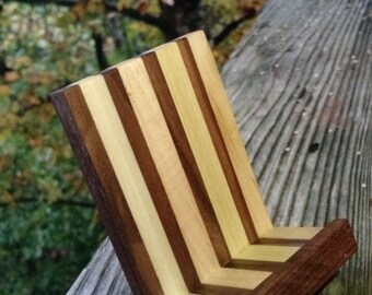 Wood phone stand | Etsy