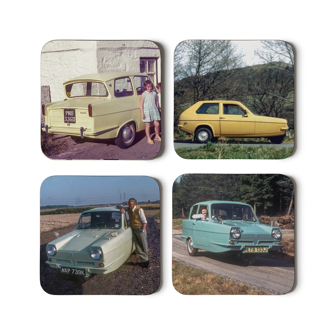 Set of 4 Vintage Robin Reliant Car Three Wheeler Only Fools and Horses ...