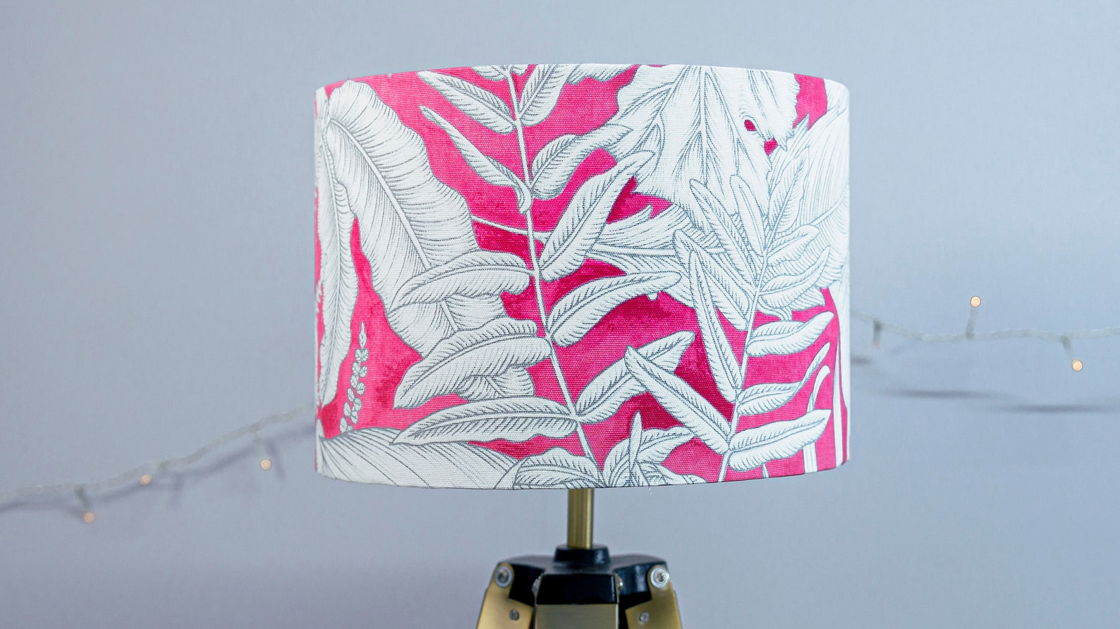 Pink Lampshade Hot Pink Tropical 20cm 25cm 30cm 35cm 40cm Drum Lamp ...