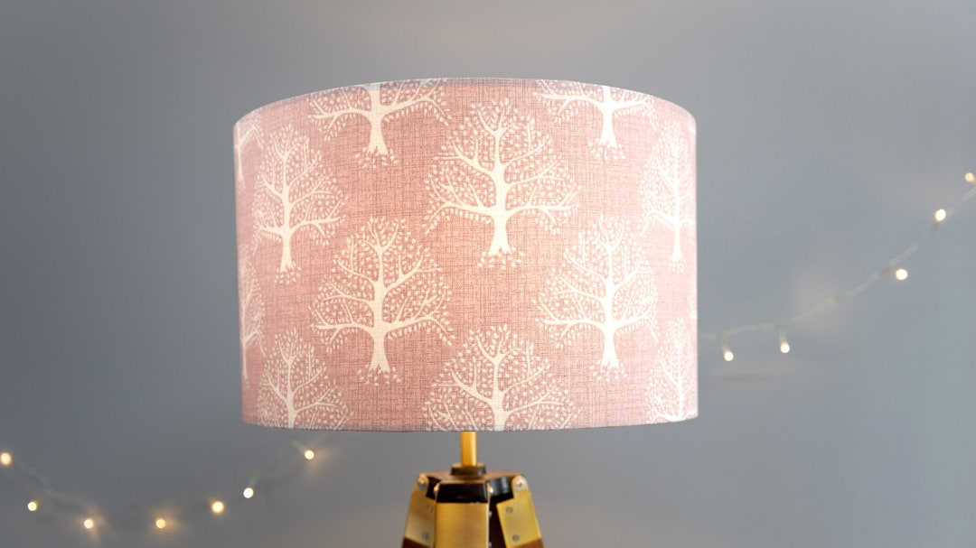 Pink Lampshade Trees Natural Blush Rose 20cm 25cm 30cm 35cm 40cm Drum ...