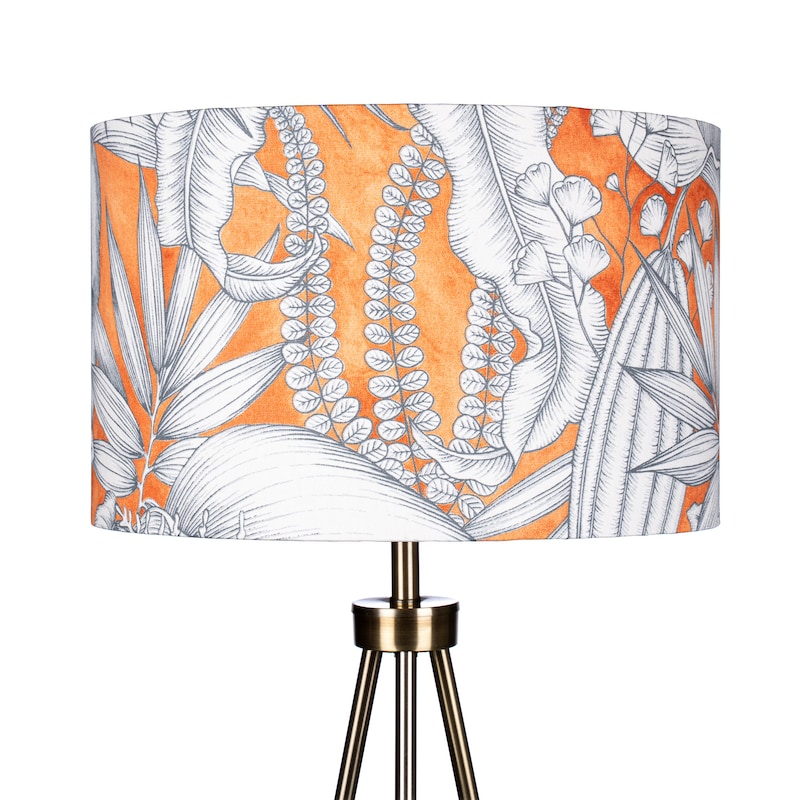 Orange Lampshade - Etsy UK
