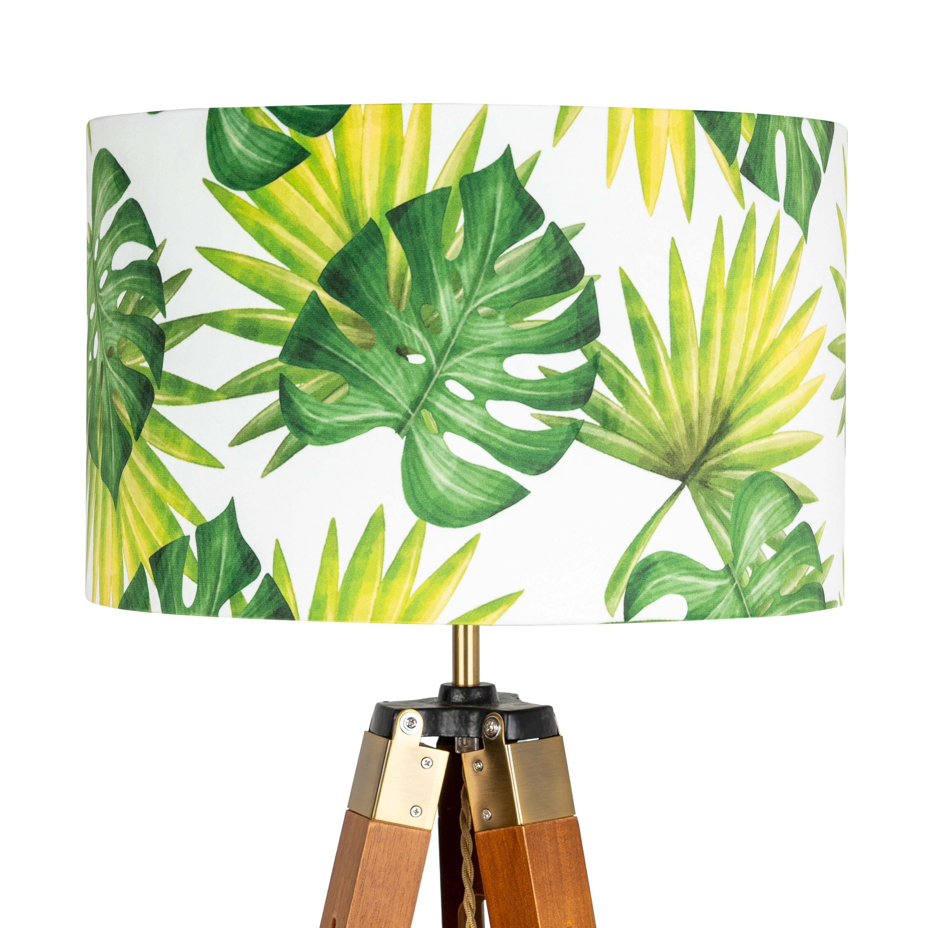 Tropical Leaves Lamp Shade Handmade Botanical Green Exotic - Etsy UK