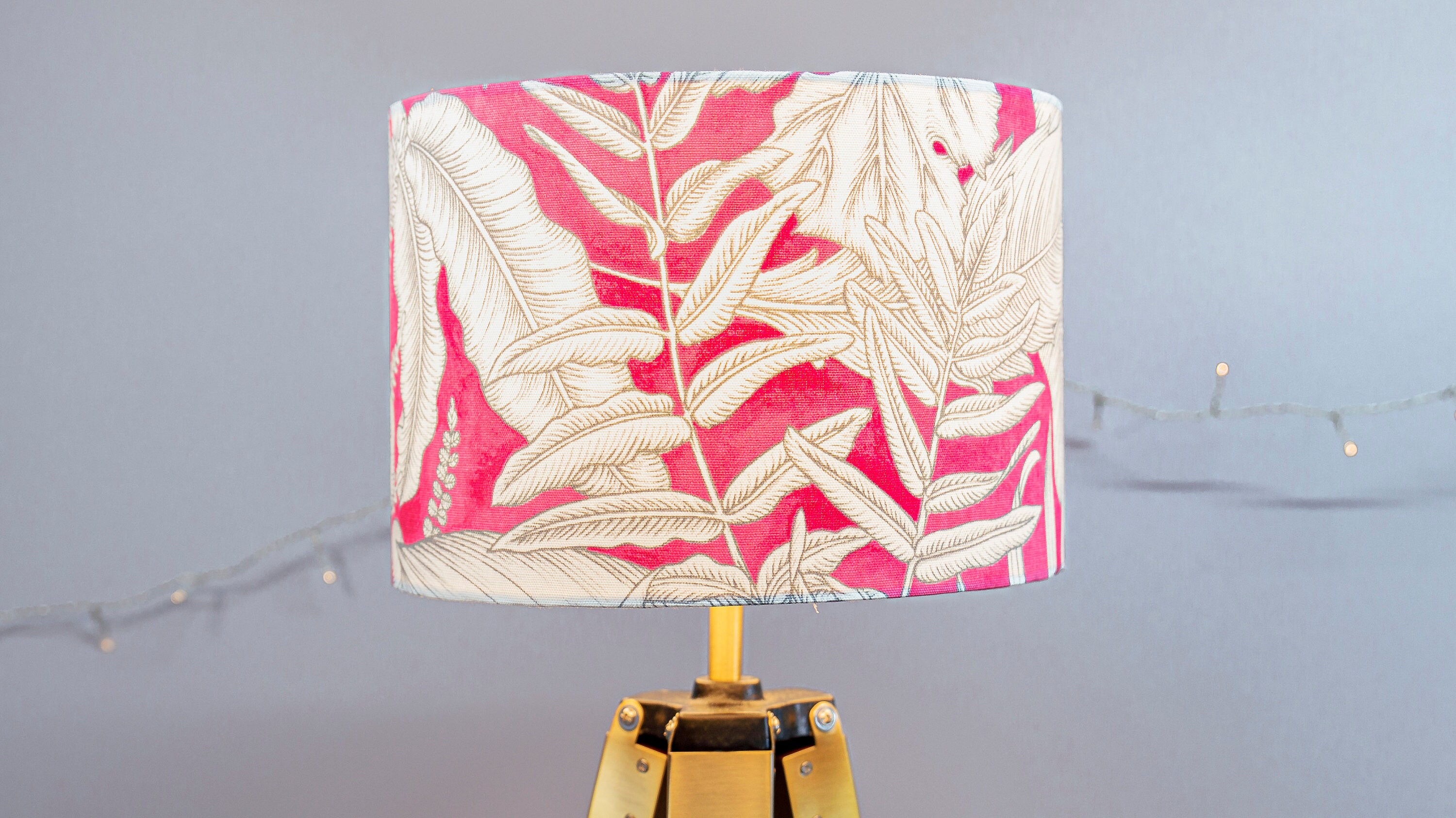 Pink Lampshade Hot Pink Tropical 20cm 25cm 30cm 35cm 40cm Drum Lamp ...