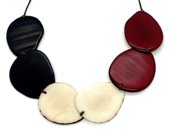 Organic Handmade Tagua Nut Necklace - Eco-friendly Artisan Jewelry - Etsy