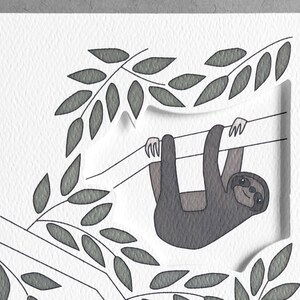 Thank You Card Funny | Sloth Card Best Friend Card Thank You Friend ...
