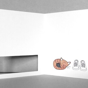 Funny Cat Card Cat Nap Card for Friend Kitten Card Best - Etsy