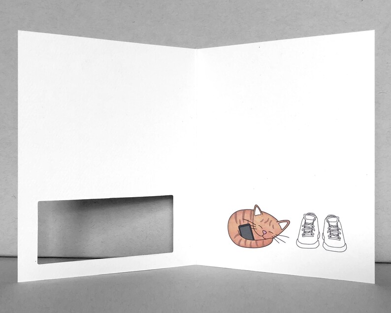 Funny Cat Card Cat Nap Card for Friend Kitten Card Best - Etsy