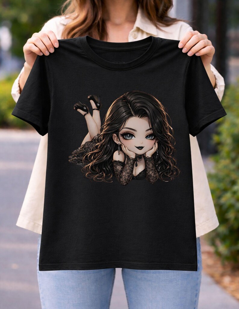 Vampire Girl PNG Set | 5 Gothic Chibi Vampire PNG Files | Instant ...