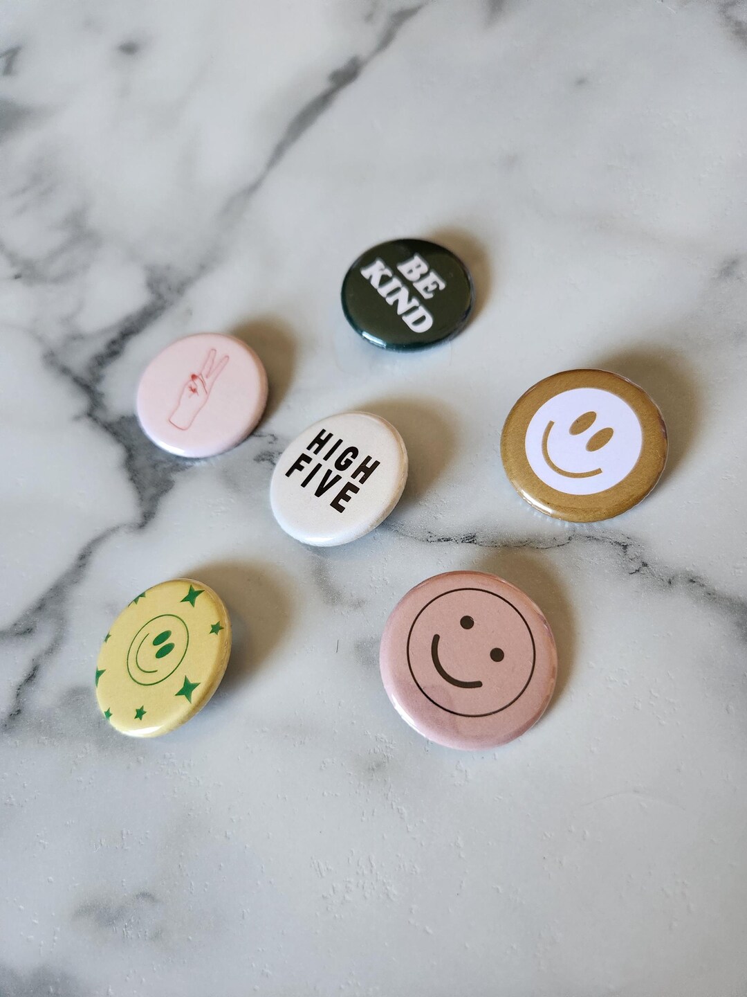 Fun Graphic Pin Mix | Smiley Face Pin | Button Pins - Etsy