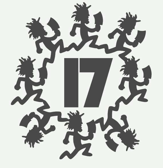 Stickers, Labels & Tags Bumper Stickers Hatchetman ICP Clown Juggalo ...