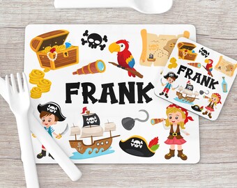 Kids Pirate Placemat - Etsy