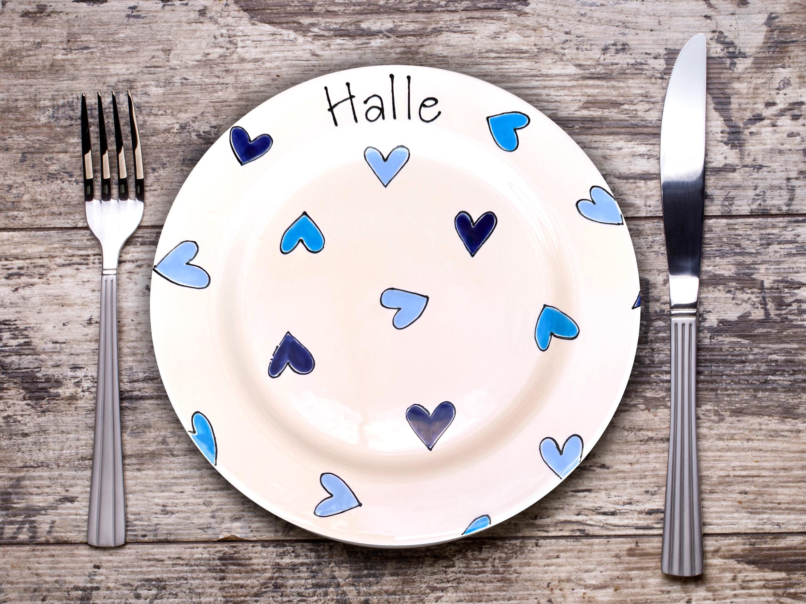 Personalised Cake Plate, Birthday Cake Plate, Ceramic Plate, Happy ...