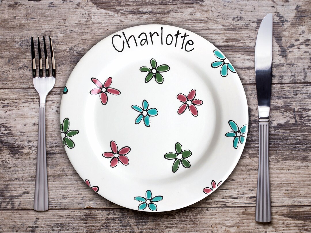Personalised Plate, Snack Plate, Healthy Eating Plate, Personalised ...