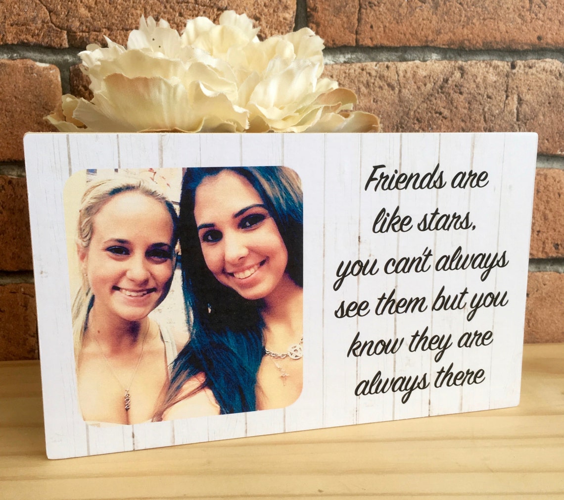 Best Friend Gift Personalised Photo Friend Gift Best Friend - Etsy UK