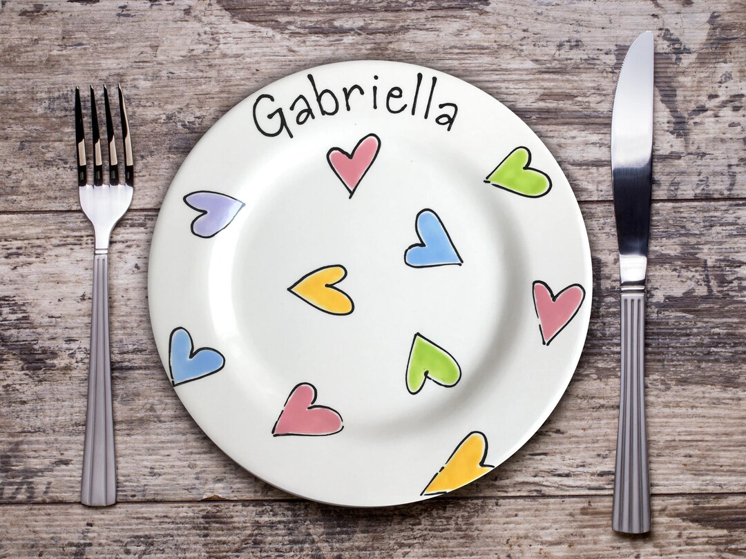 Personalised Plate, Dinner Plate, Healthy Eating Plate, Personalised ...