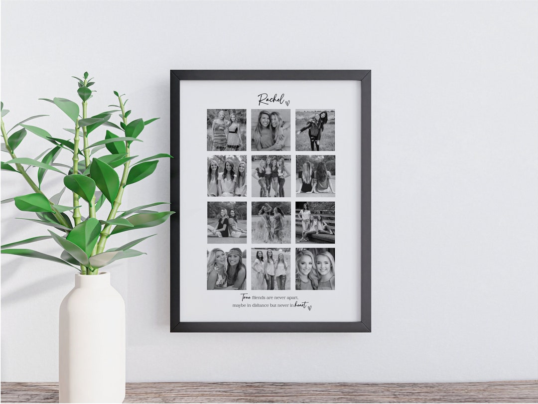 Gift for Best Friend, Personalised Best Friend Picture Print,valentines ...