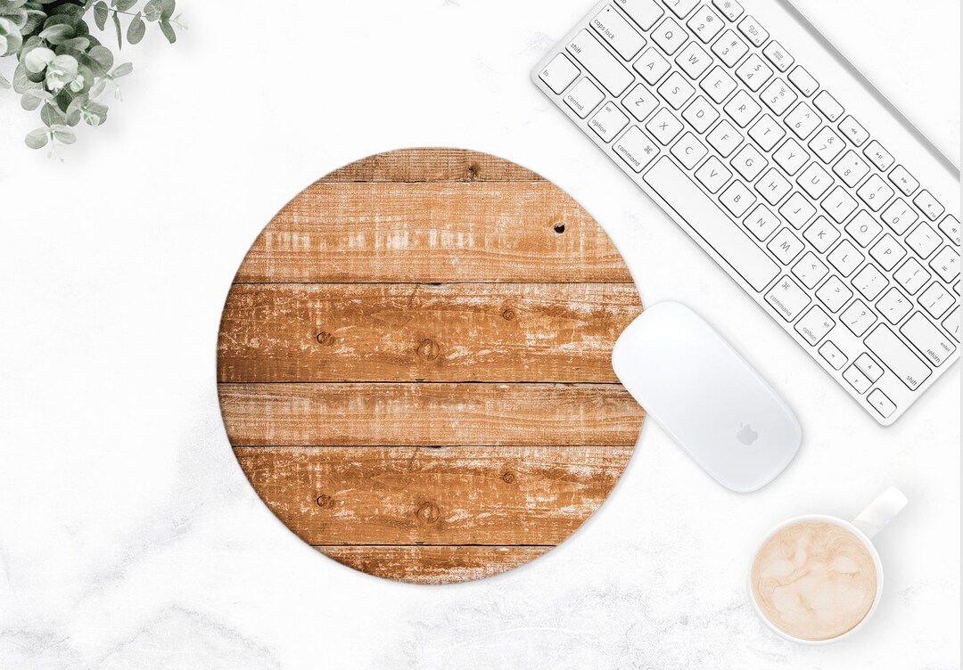Rustic Wood Mouse Mat, Wood Print Mouse Mat, Computer Mouse Pad Mat, PC ...