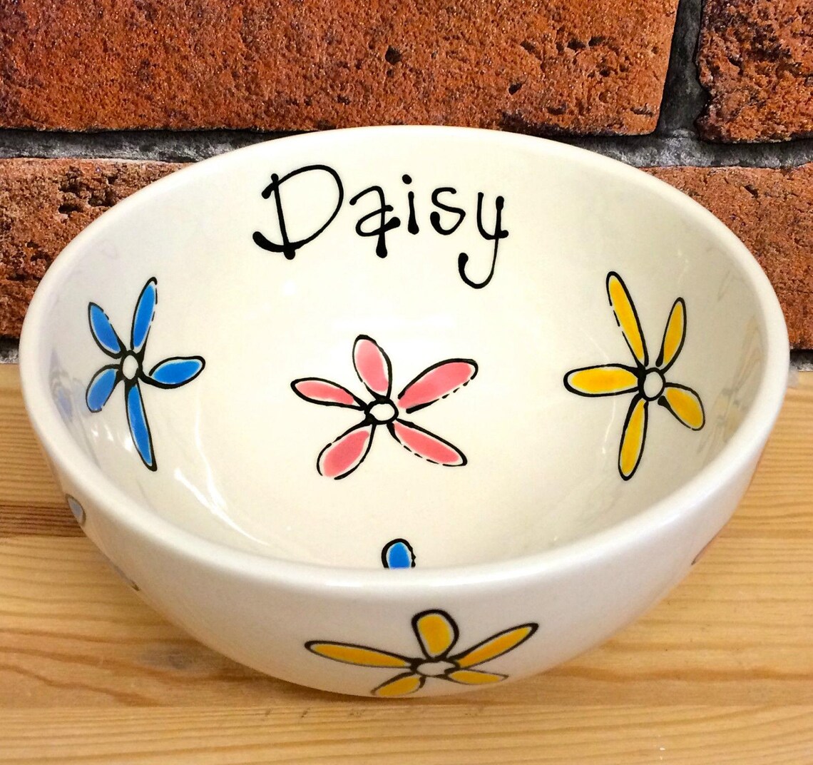 Personalised Bowl, Pretty Glazed Ceramic Bowls, Bowl for Child, Mum Dad ...