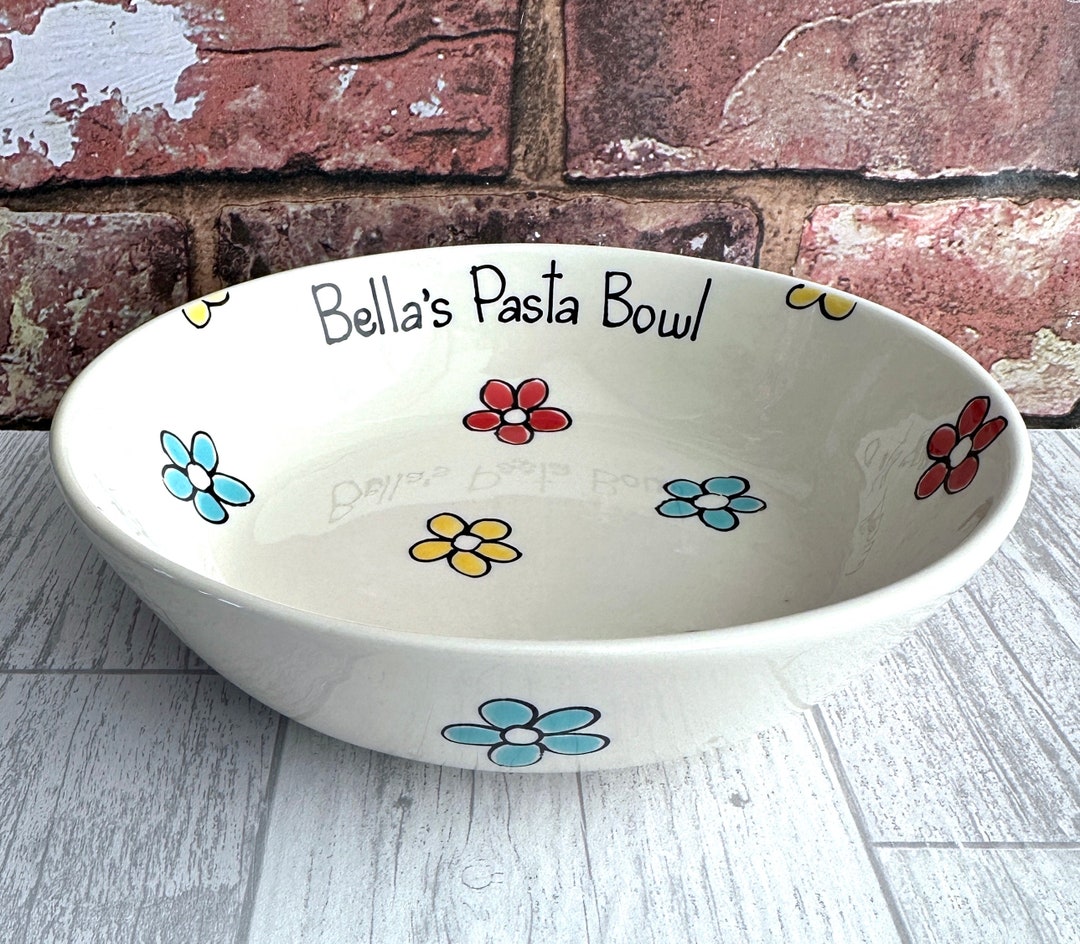 Personalised Pasta Bowl Buddha Bowl Glazed Ceramic Bowls Pretty Bowl