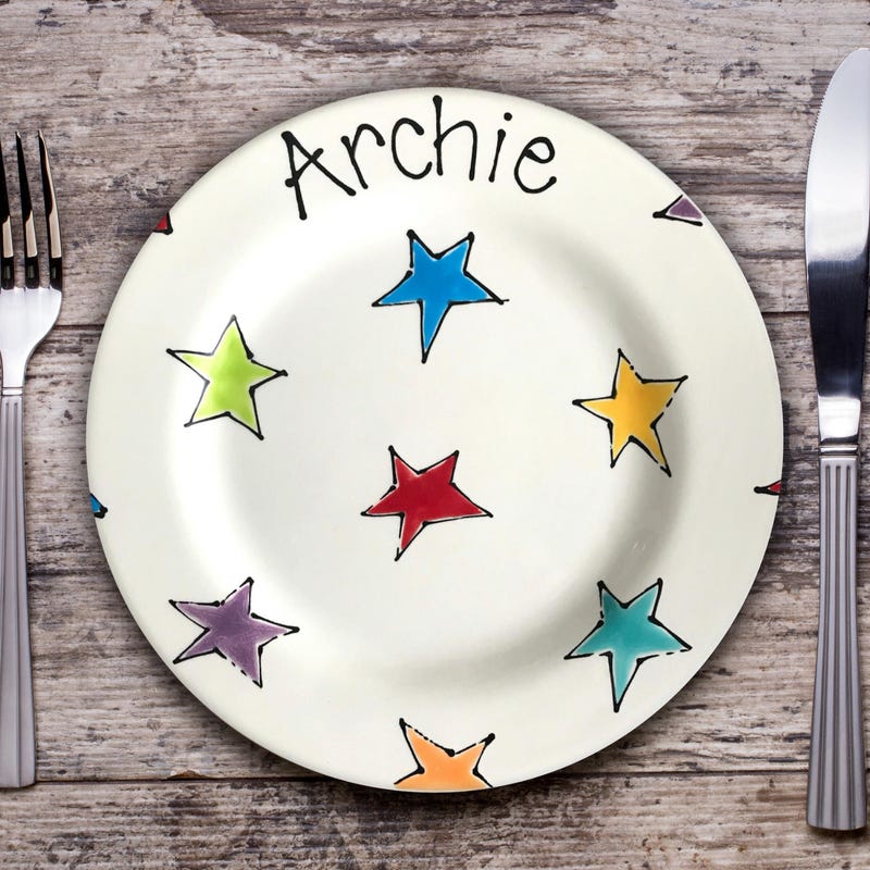 Small Funky Plate - Etsy UK