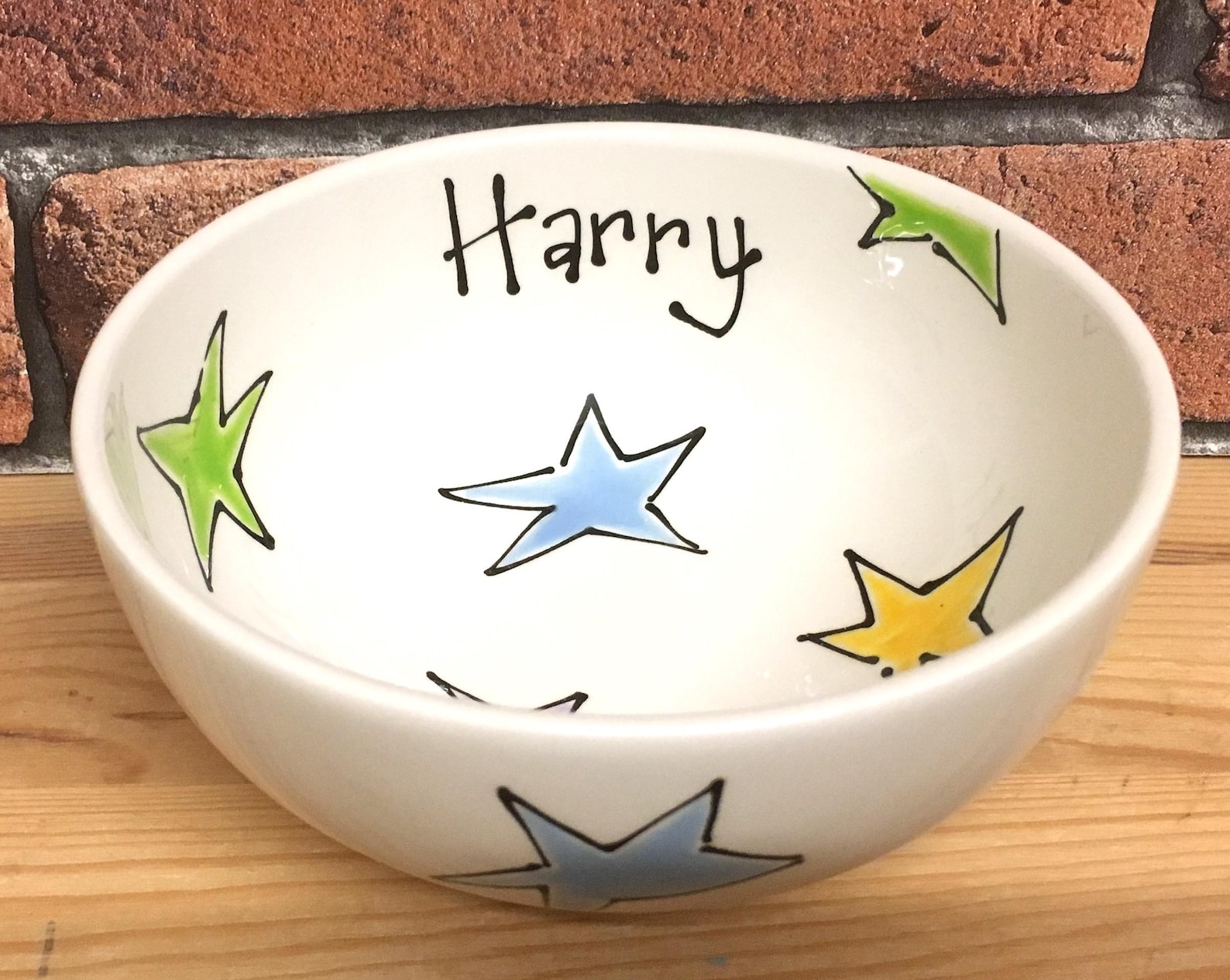 Personalised Bowl, Pretty Glazed Ceramic Bowls, Bowl for Child, Mum Dad ...