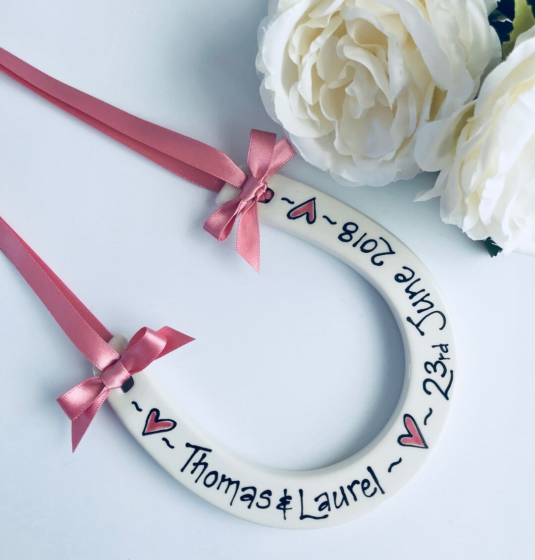 Wedding Horseshoe, Bride Gift, Wedding Decor, Wedding Day Gift, Wedding ...
