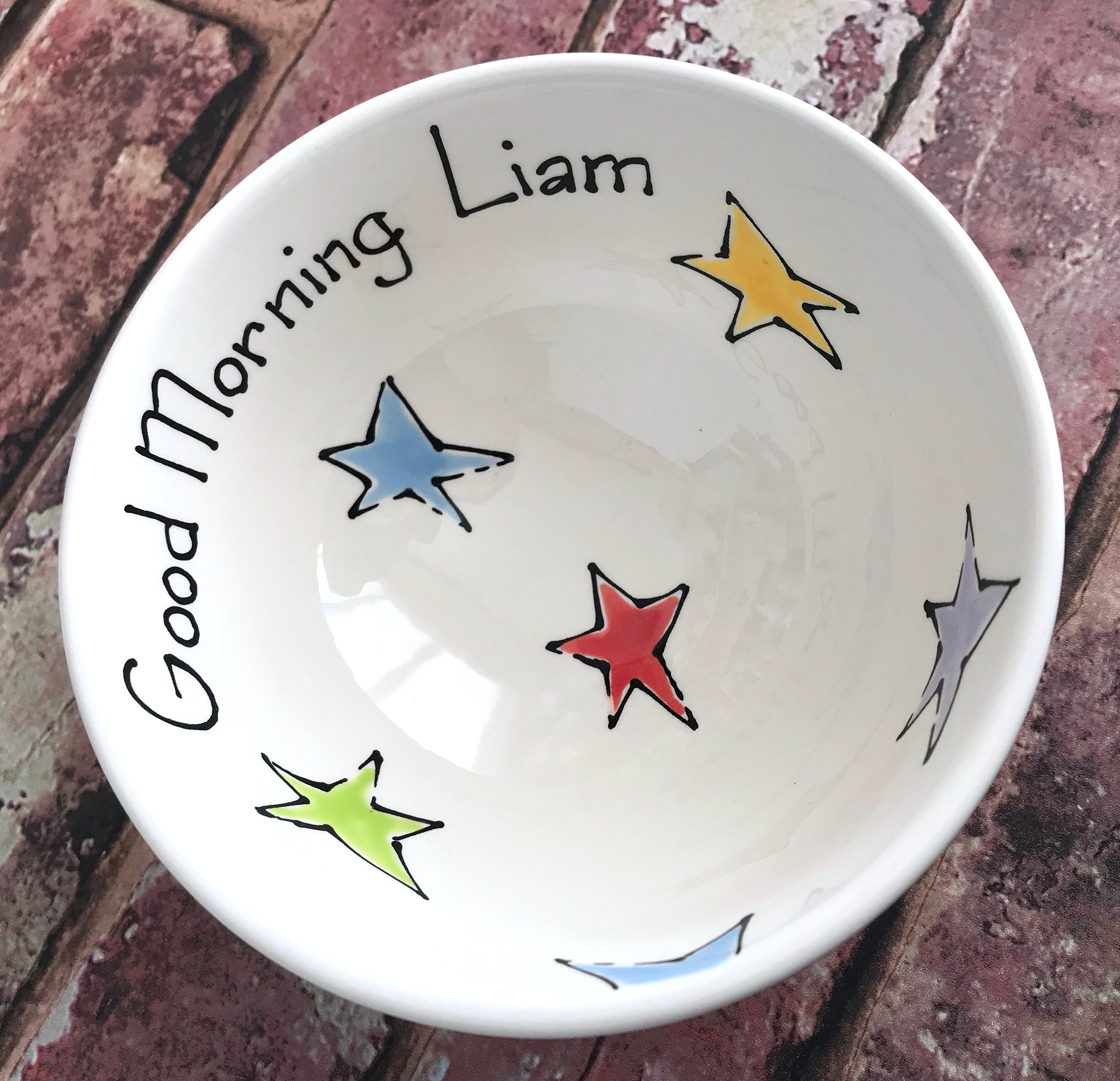 Cereal Bowl, Custom Bowl, Personalized Bowl, Personalized Ice Cream ...