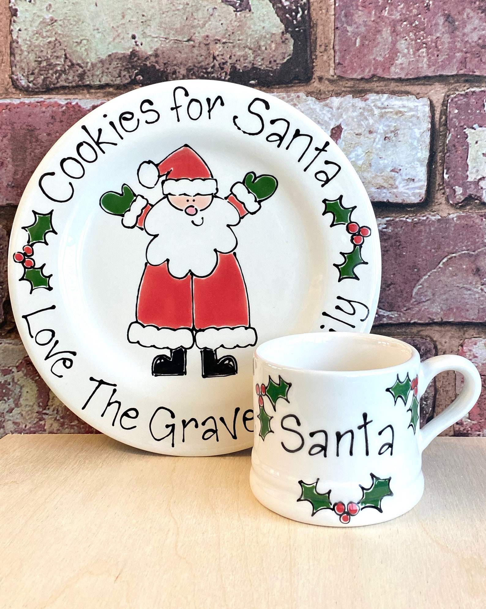 Santa Plate Personalised Santa Plate Christmas Eve Plate - Etsy