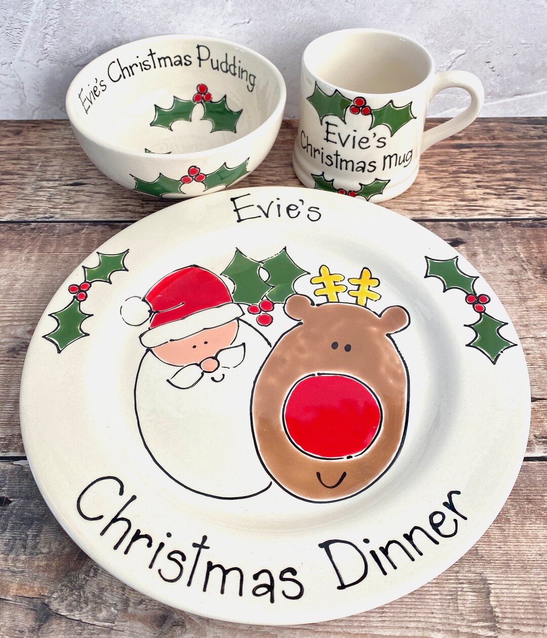 Baby christmas plate store