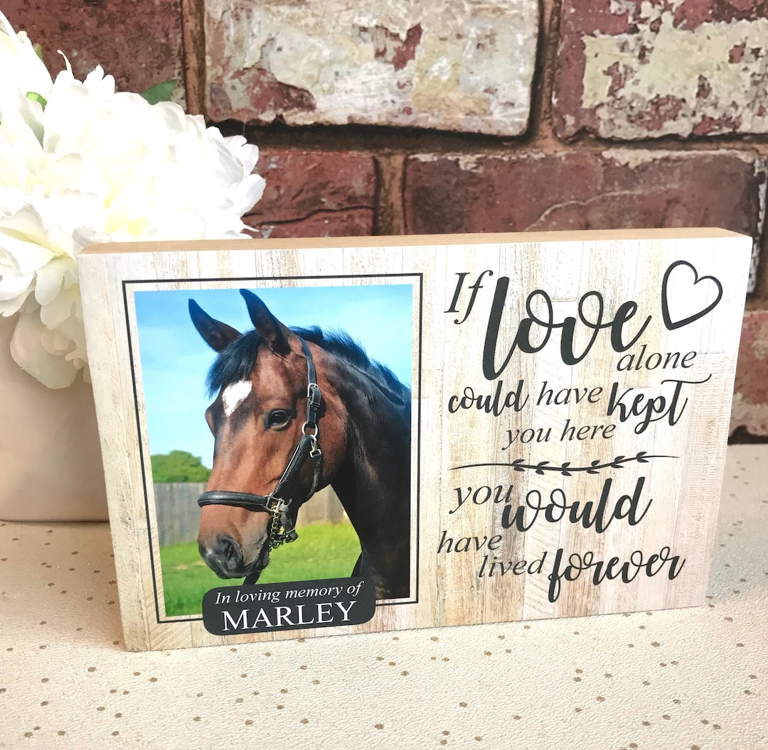 Horse Memorial, Memorial Gift, Horse Remembrance, Horses, Gift for ...