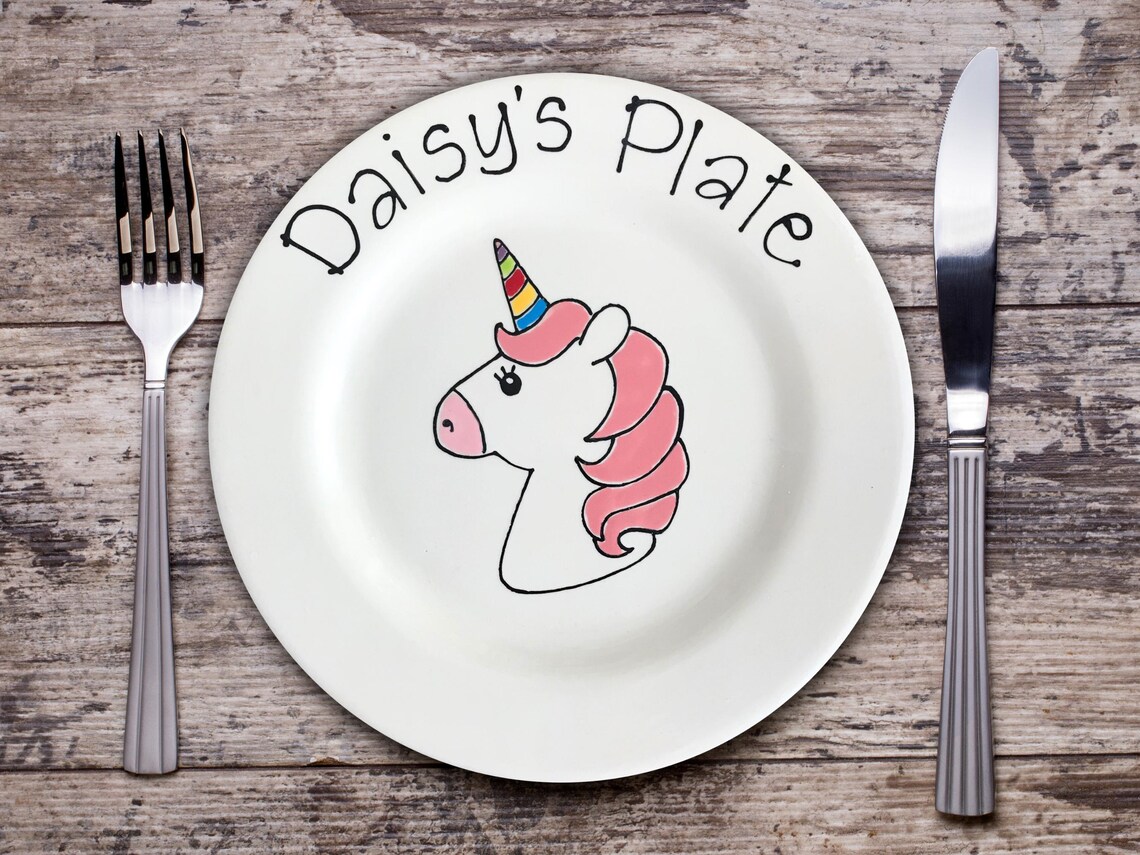 Giraffe Plate, Kids Name Plate, Plate for Son, Gift for Girls, Grandson ...