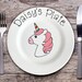 Giraffe Plate, Kids Name Plate, Plate for Son, Gift for Girls, Grandson ...