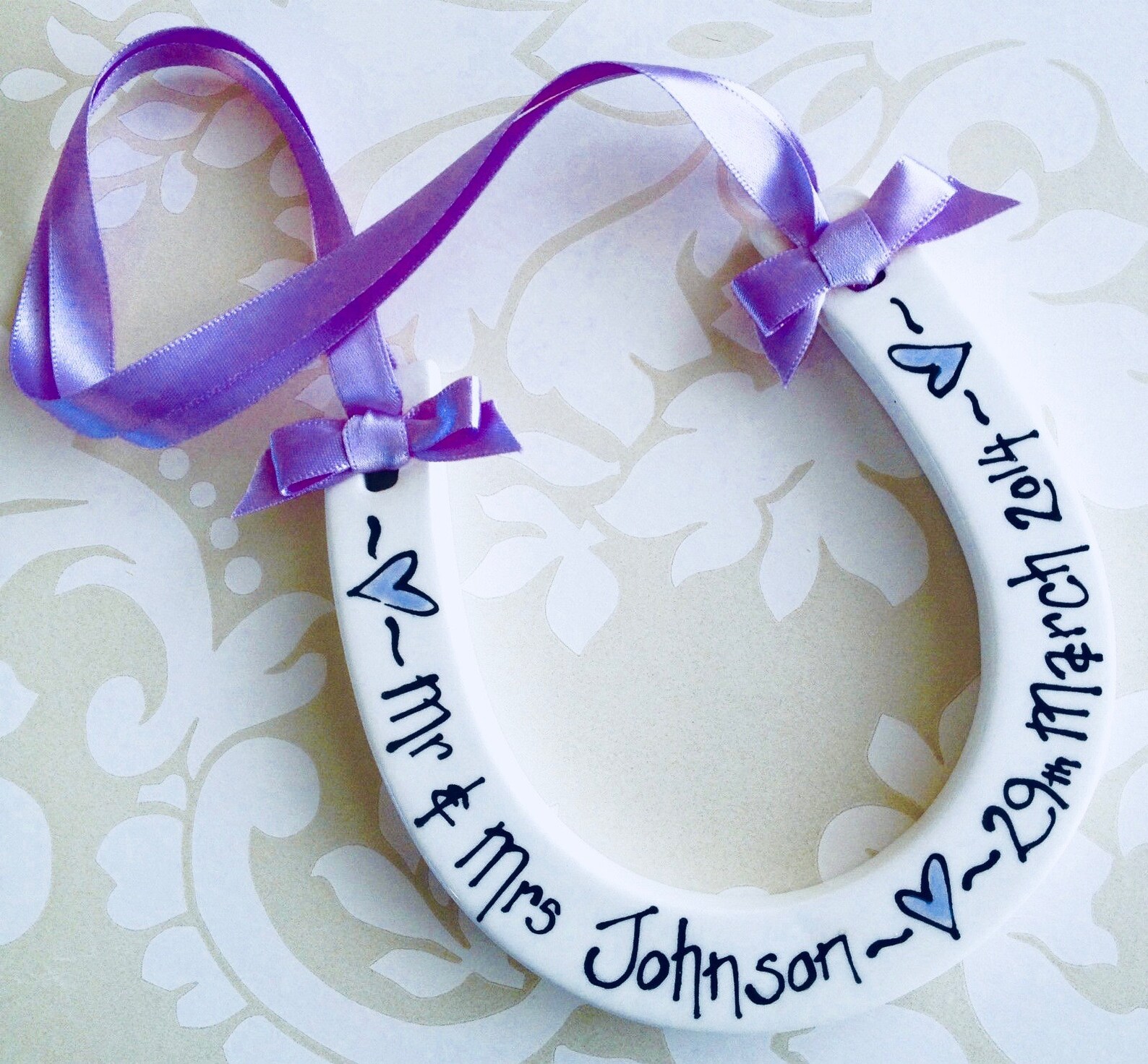 Wedding Horseshoe, Bride Gift, Wedding Decor, Wedding Day Gift, Wedding ...