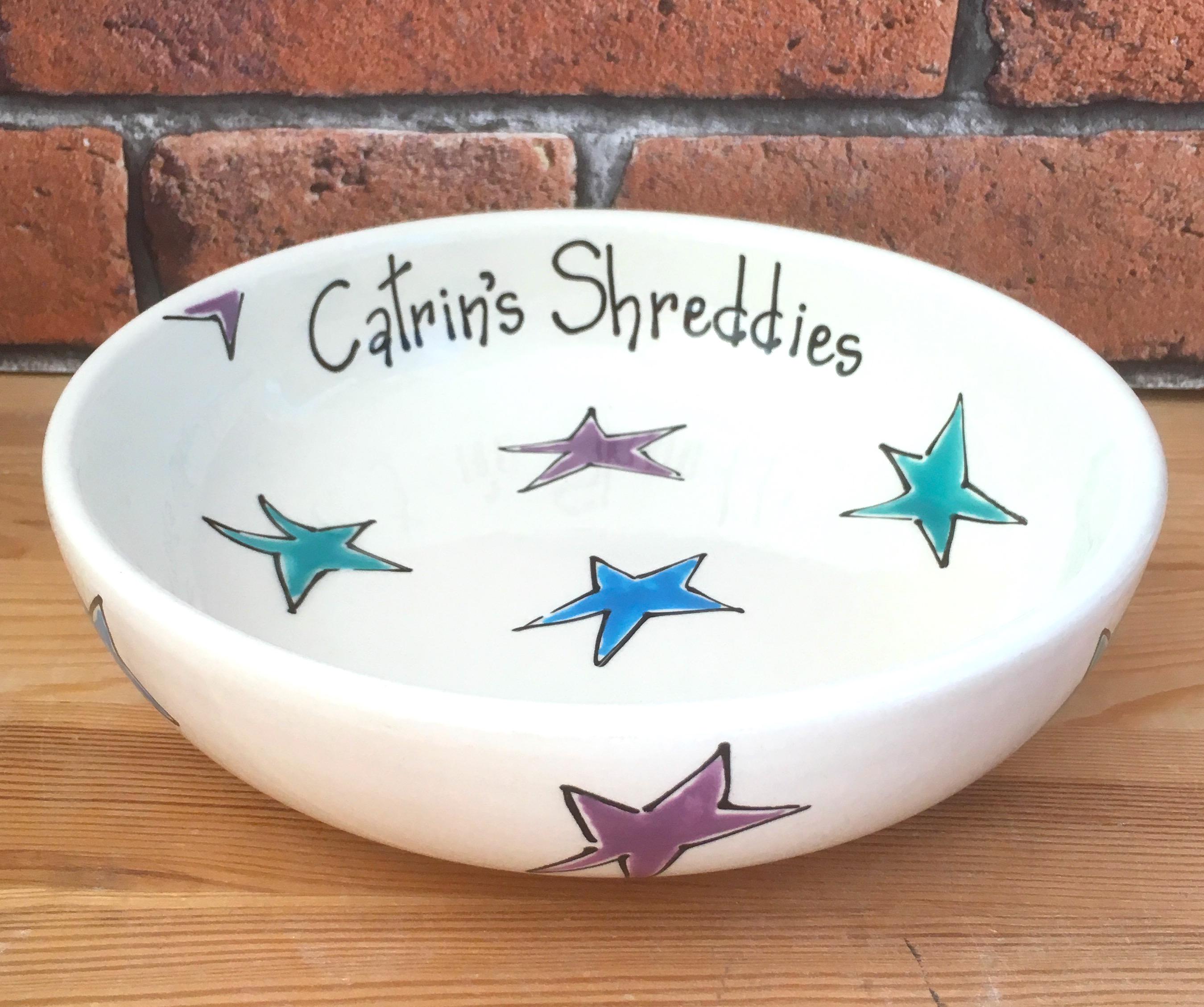 Personalised Bowl, Pretty Glazed Ceramic Bowls, Bowl for Child, Mum Dad ...