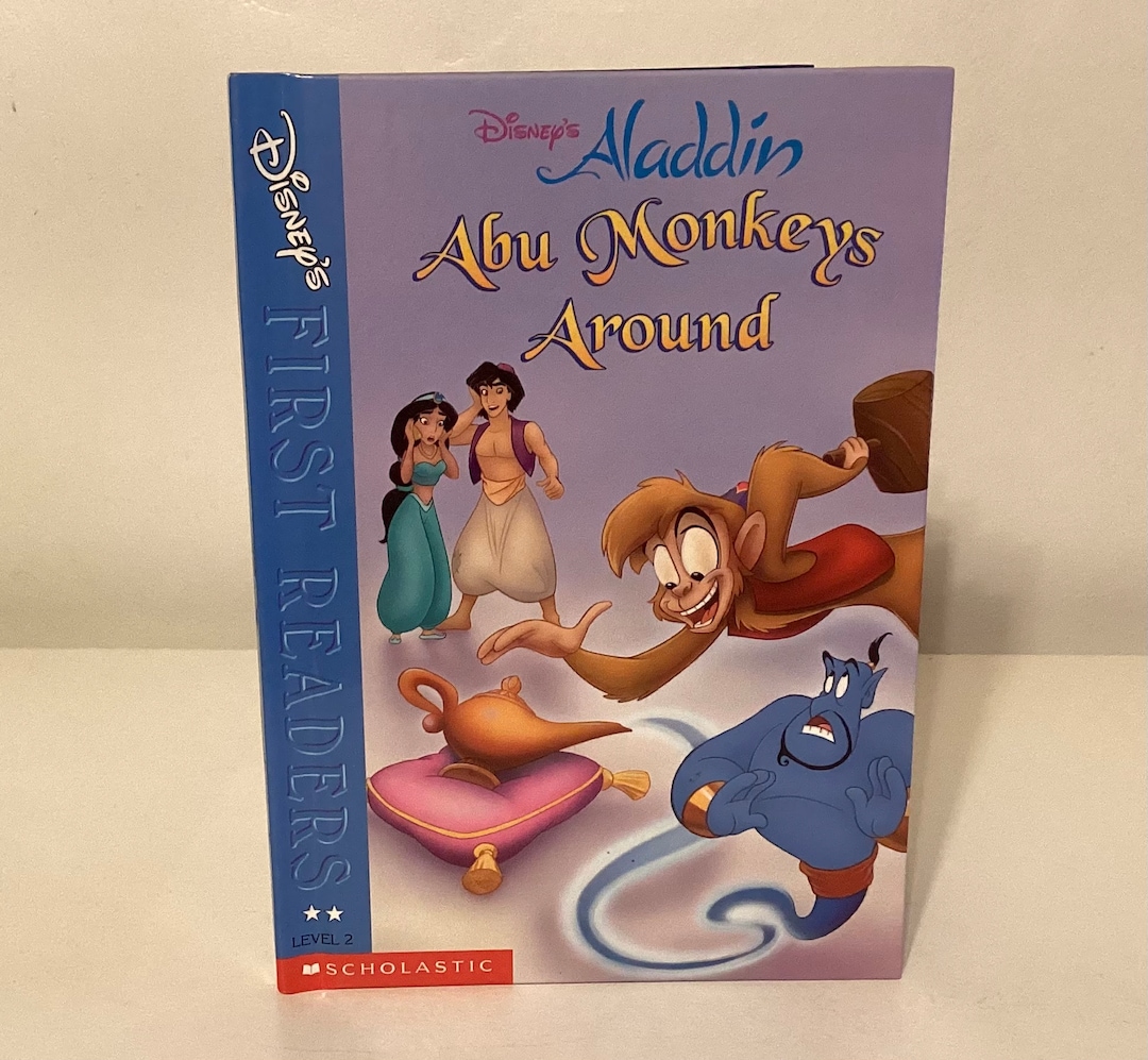 Vintage, Disney’s Aladdin Abu Monkeys Around, First Readers Level 2 ...