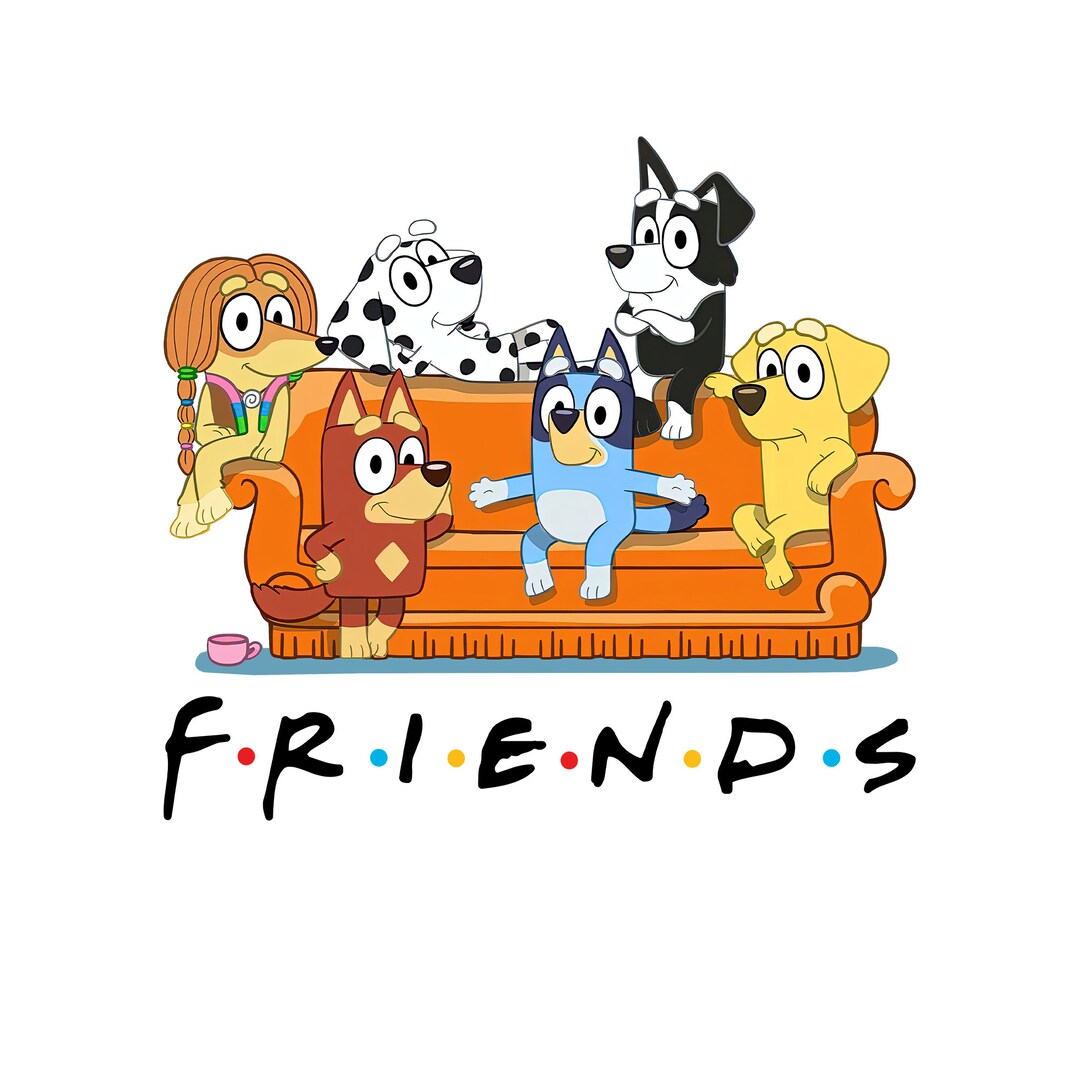 Bluey Friends Png, Bluey Friends Instant Download Png, Bluey And ...