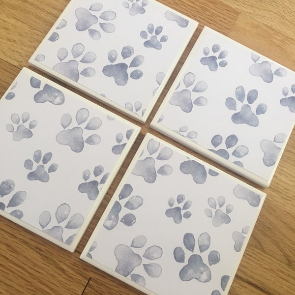 Paw Print Tile - Etsy