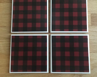 Buffalo Plaid Tile - Etsy