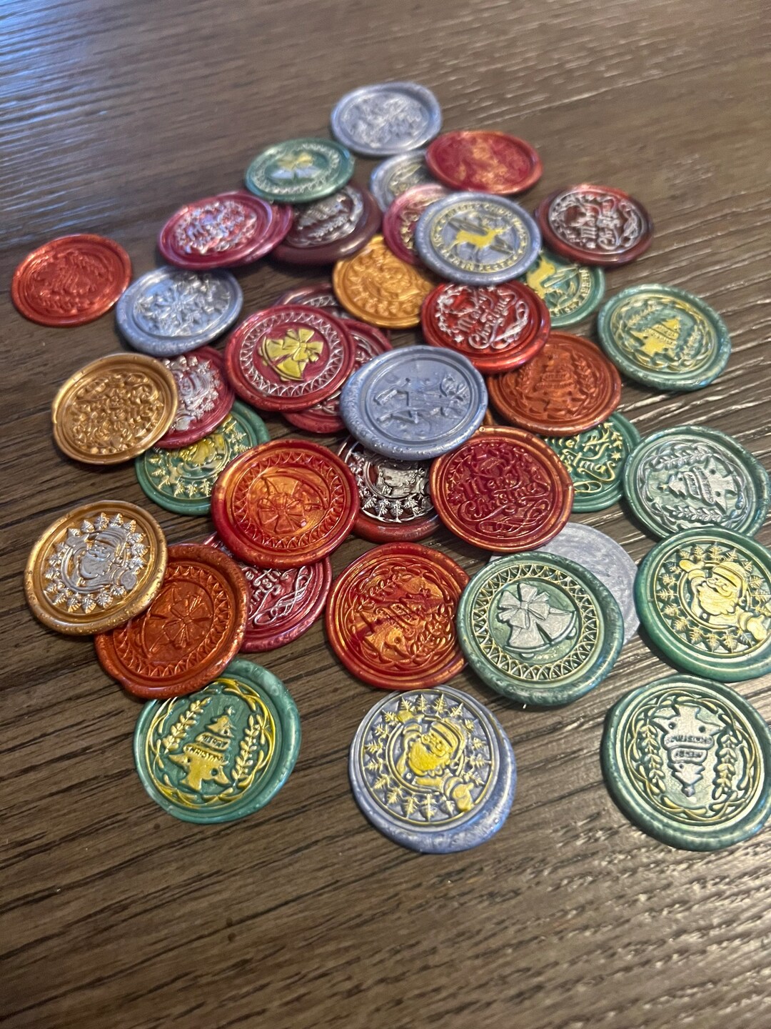 Assorted Christmas Wax Seals for Envelopes, Adhesive Wax Seals ...