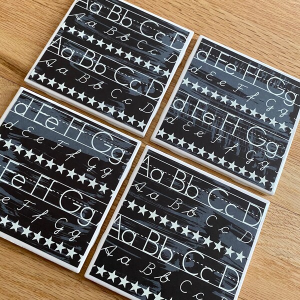 Ceramic Tile Alphabet Letters - Etsy