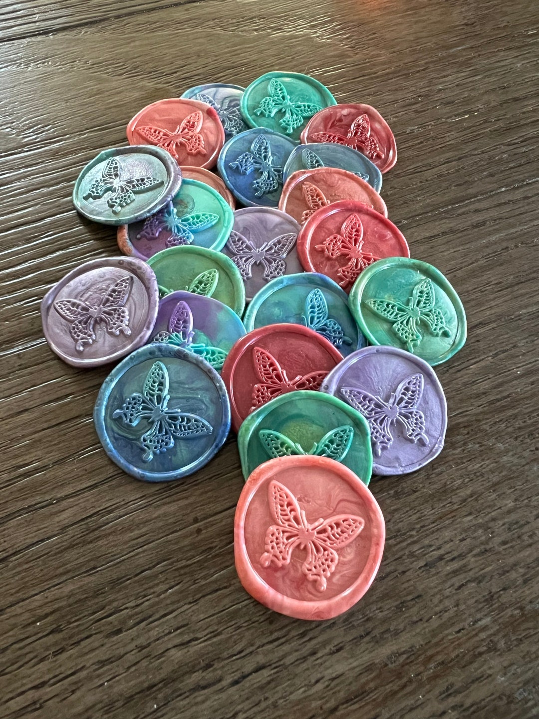 Assorted Butterfly Adhesive Wax Seals, Butterfly Seals, Envelope Seals ...