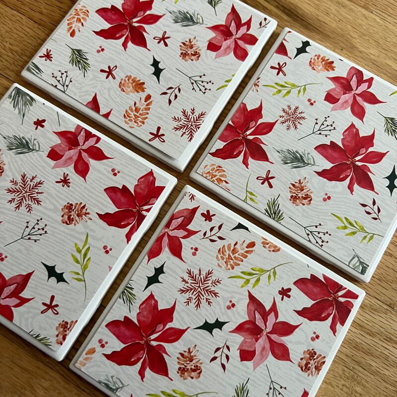 Christmas Coasters - Etsy