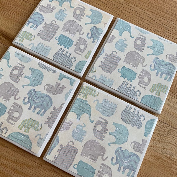 Elephant Tile - Etsy