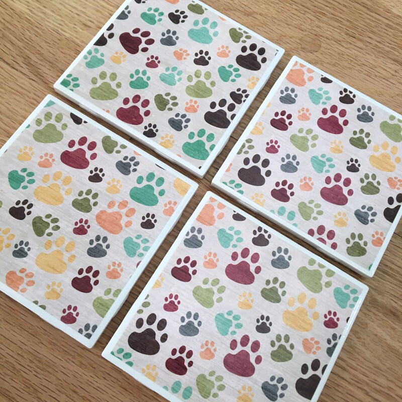 Paw Print Tile - Etsy