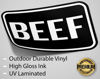 BEEF Custom Name Agflag Decal - Etsy
