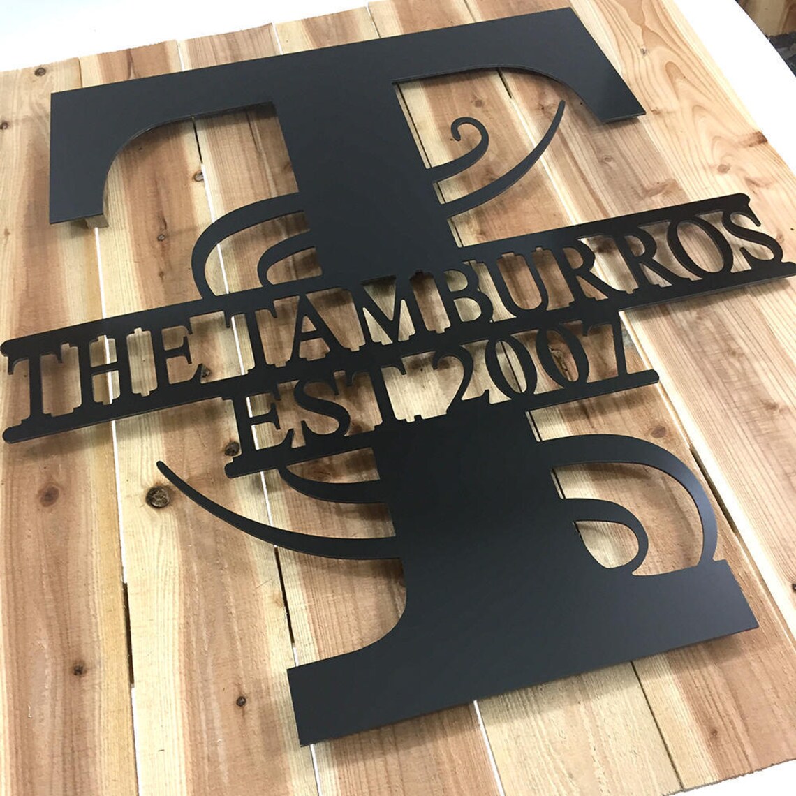 Personalized Outdoor Name Sign. Install on a Wall Fence or - Etsy